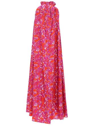 Max Mara Printed Silk Twill Dress