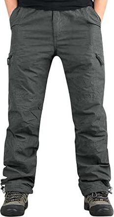 Generic Pantalon cargo pour homme - Pantalon de randonnée et de marche - Tendance et décontracté - Plusieurs poches - Pantalon cargo - Pantalon de combat - Pa