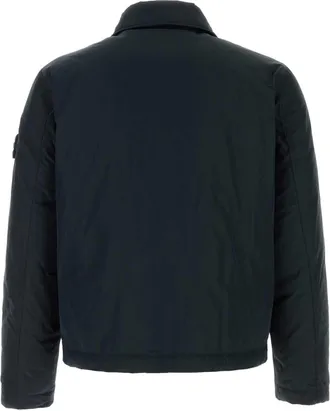 Stone Island Mens Midnight Blue Polyester Blend Down Jacket Giubbini