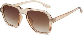 Generic Lunettes De Soleil Vacances Grand Cadre Ext&eacute;rieur Hommes Femmes Shopping(Clear)