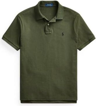 Polo Ralph Lauren Straight Polo in Baumwollpique - Khaki
