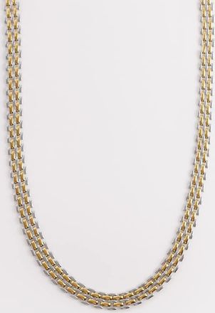 Abbott Lyon Collier cha&icirc;ne bicolore en m&eacute;taux vari&eacute;s - Dor&eacute; et argent&eacute;-Multicolore