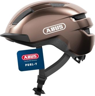ABUS Fahrradhelm PURL-Y - geeignet f&uuml;r E-Bike und S-Pedelec - stylisher NTA-Schutzhelm f&uuml;r Erwachsene und Jugendliche - Braun, Gr&ouml;&szlig;e L