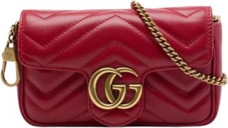 Gucci Pre-owned Vintage Umh&auml;ngetasche - - Pre-owned - Damen - Rot - ONE SIZE