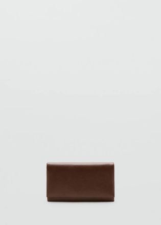 Mango Petit sac bandouli&egrave;re chocolat - Femme - Taille unique - MANGO