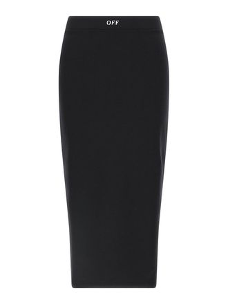 Off-white Jupe Midi - Noir