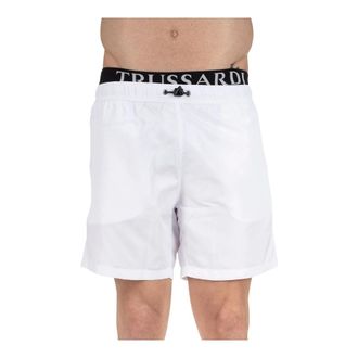Trussardi Sportliche Herren Badehose mit Rei&szlig;verschluss - - Swimwear - Herren - Wei&szlig; - 2XL