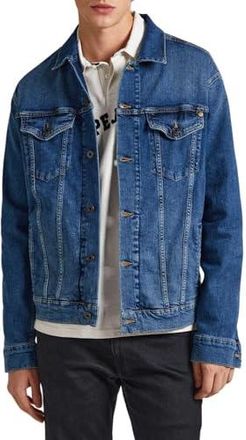Pepe Jeans London Veste Pinners pour homme, Bleu (Denim-HT7), XS