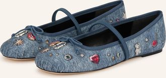 Marc Jacobs Mary-Jane-Ballerinas The Sabrina Ballerina blau