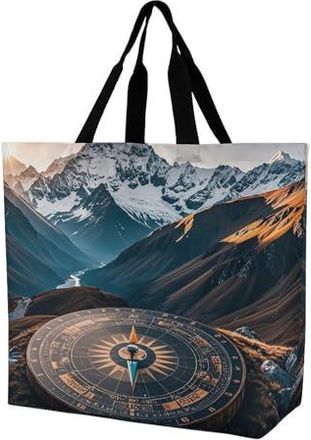 Generic Boussole De Montagne Sac Fourre-Tout L&eacute;ger Sacs Grand Sac Fourre Tout Pour Travail Gym Shopping