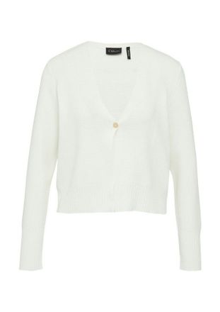s.Oliver Black Label Strickjacke kurz, mit 1-Knopf-Verschluss