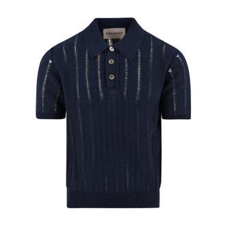 Amaranto Kurz&auml;rmeliges Poloshirt - - Tops - Herren - Blau - XL
