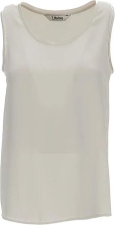 Max Mara Femme, Tops, Beige, Taille: 36 FR Smmestri 271 Girocollo Senza Maniche