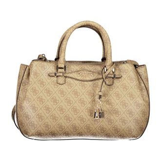 Guess Femme, Sacs, Beige, Taille: ONE Size Katya Girlfriend Satchel