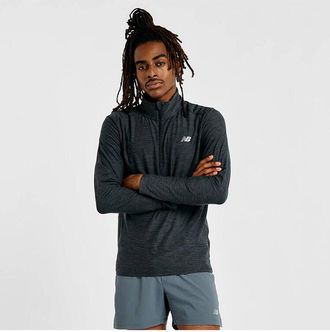 New Balance Herren Langarmshirt SPACE DYE 1/4 ZIP