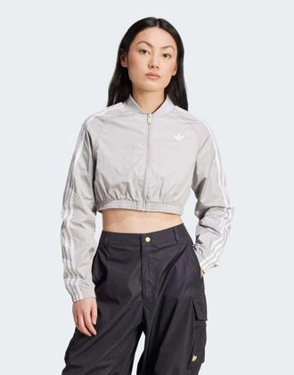 adidas Originals Adicolor Teamgeist - Haut de survêtement court - Gris deux