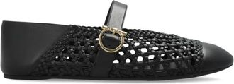 Ferragamo Femme, Chaussures, Noir, Taille: 35 1/2 EU Nena Ballerines