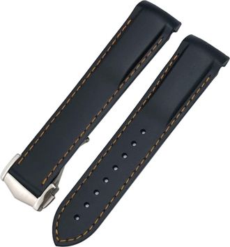 Generic 20 mm Gebogene Gummi -Uhrband -Passform f&uuml;r Omega Moonwatch 300 AT150 -Gurt