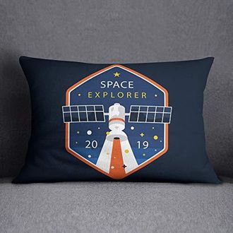 Questo Casa Dekorativer Kissenbezug, Kissenbezug, Heimdekoration, für Sofa, Café, Größe: 35 x 50 cm, entworfen und hergestellt in der Türkiye