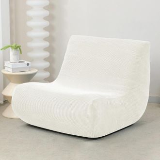 Generic Elastische Sofah&uuml;lle F&uuml;r 1-Sitzer Ohne Armlehnen, rutschfeste Sitzauflage F&uuml;r Kaminstuhl, Bequeme M&ouml;belabdeckung, Waschbar F&uuml;r Wohnzimmer, B&uuml;ro, Hotel