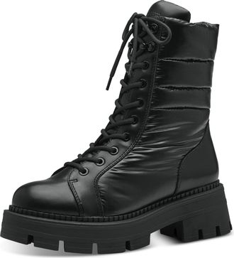 Tamaris Damen Chelsea Leder Blockabsatz bequem; BLACK, EU 38