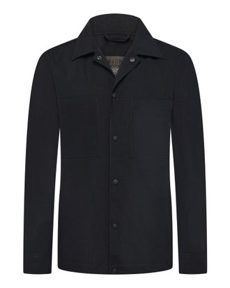 Marc O'Polo DFB Travel Collection Overshirt aus einem Wollmischgewebe mit Druckkn&ouml;pfen in