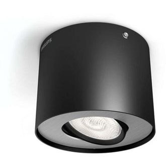 Philips MyLiving - Spotleuchte, Durchmesser 10 cm, 2700 k, 4,5 w, dimmbar, schwarz 915004934901 - Philips