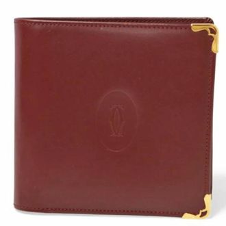 Cartier Portefeuille Bi-fold Pre-owned - Homme - Pre-owned - Rouge - Taille: ONE Size