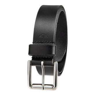Dockers Mens Leather Belt with Prong Buckle, Black, 44