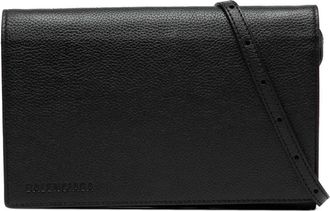 Balenciaga petit sac à bandoulière Logo Flap en cuir (2021) - Noir