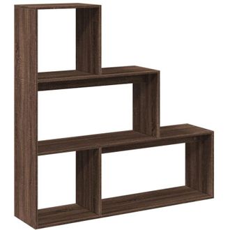 vidaXL Vidaxl - tagère séparatrice de pièce 3niveaux chêne marron 123x29x123cm
