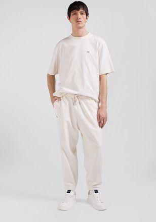 Eden Park Jogging Unisexe En Molleton Coton &Eacute;cru Surteint Coupe Relaxed