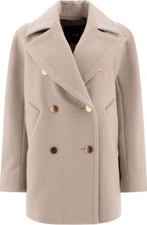 Max Mara Mantel aus Kaschmir - Nude