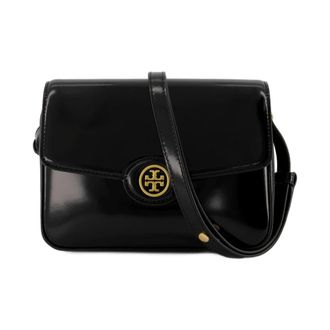 Tory Burch Schwarze Leder Robinson Hobo Tasche - - Bags - Damen - Schwarzk - ONE SIZE