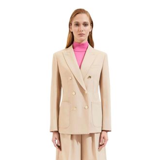 Max Mara Femme, Vestes, Brun, Taille: 40 FR Veste Crois&eacute;e Tailleur