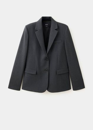 Mango Blazer costume droit gris - Femme - XXS - MANGO