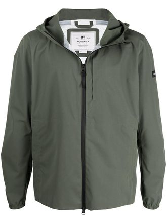 Woolrich veste zipp&eacute;e &agrave; patch logo - Vert