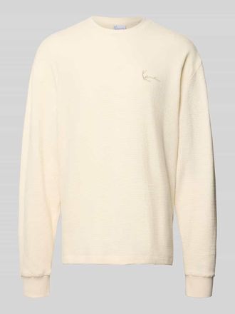 Karl Kani Regular Fit Sweatshirt mit Strukturmuster