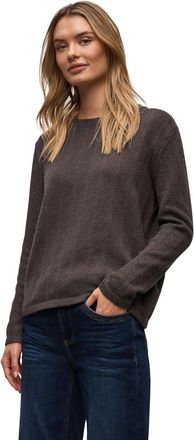 Street One Strukturpullover Rustic Brown Mel. 34