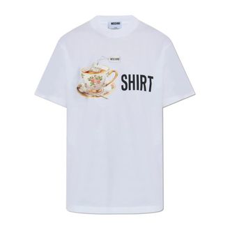 Moschino T-Shirt mit Druck - - Tops - Damen - Wei&szlig; - S