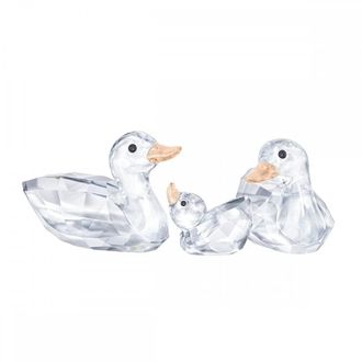 Swarovski 5376422 Enten Figurine, Kristall, Mehrfarbig hell, 2,5 x 4,2 x 2,1 cm