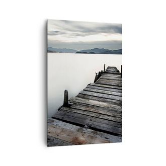 Arttor Wandbilder Dekoration Wohnzimmer Insel Urlaub Pazifischer Ozean Bilder auf Leinwand 80x120cm Leinwandbild mit Rahmen Schlafzimmer Deko Wand Kunstdruck