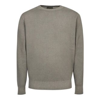 Dell'Oglio Homme, Pulls, Beige, Taille: 2XL Tricot Beige pour Homme Moderne