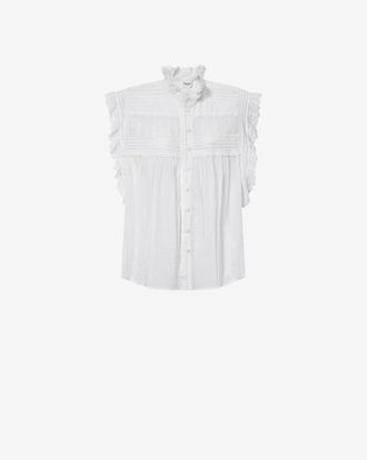 Isabel Marant Top Dersia - Femme - Blanc - Taille34 - Marant &Eacute;toile