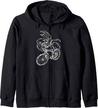 Seembo Crab Cycling Bicycle Biker Lustiges Radfahrrad Kapuzenjacke