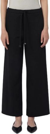 Max Mara Jogginghose aus Wollgabardine - - Trousers - Damen - Schwarzk - XS
