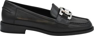Michael Kors Femme, Chaussures, Noir, Taille: 38 1/2 EU April Flex Leather Flat