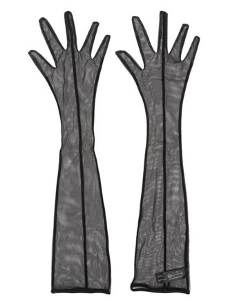 Maison Close Lange LAmoureuse Handschuhe - Schwarz