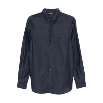 Emporio Armani Homme, Chemises, Bleu, Taille: M Chemise en denim