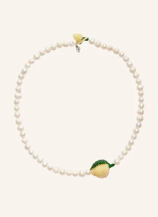 Pura Utz Pura Utz Halsketten Pearl Lemon Necklace By Glambou silber